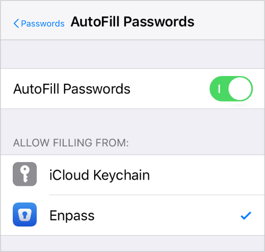 iOS Autofill - Enpass